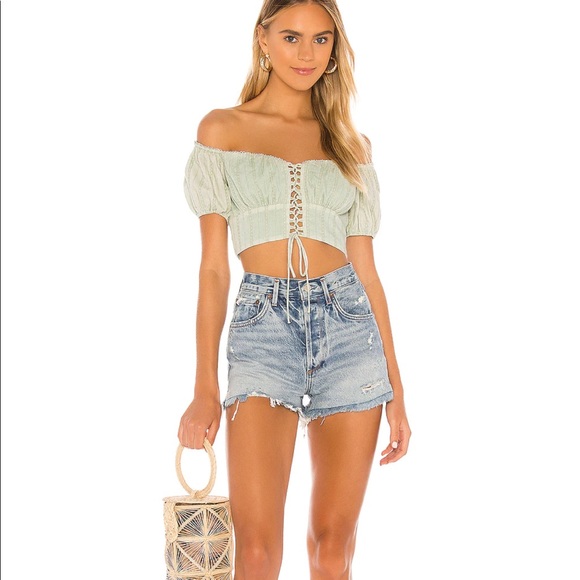 MAJORELLE | Tops | Revolve Majorelle Hemingway Top In Jade Green | Poshmark